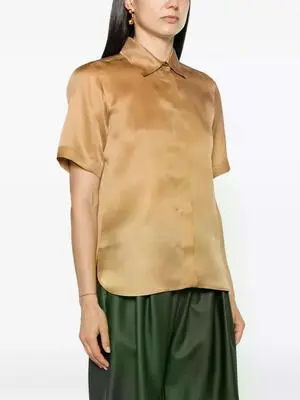 Max Mara Short-sleeve Silk Shirt