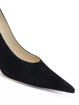 JIMMY CHOO 60mm Love Suede Pointed-toe Pumps