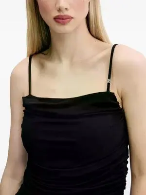 Hugo Draped Spaghetti-strap Top