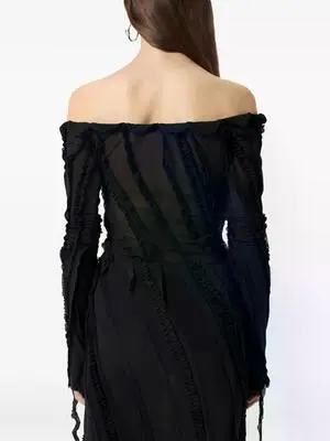 Blumarine Off-shoulder Ruffled Top