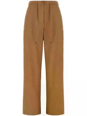 Max Mara Drawstring-waist Cropped Trousers - Neutrals