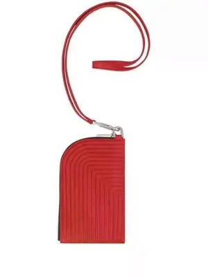 Rick Owens Neck Leather Wallet - Red