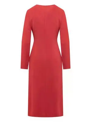 Max Mara V-neck Midi Dress