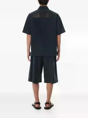 Alexander Wang Laser-cut Logo Button-up Shirt
