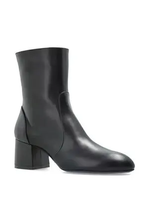 STUART WEITZMAN Leather Ankle Boots - Black