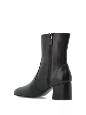 STUART WEITZMAN Leather Ankle Boots - Black