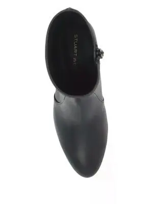 STUART WEITZMAN Leather Ankle Boots - Black