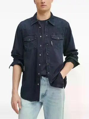 Karl Lagerfeld Denim Flap-pocket Shirt