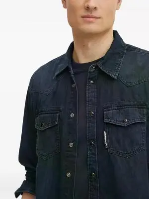 Karl Lagerfeld Denim Flap-pocket Shirt