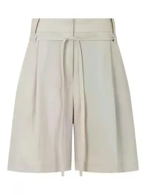 STUDIO TOMBOY Pleated Waist-tie Shorts - Neutrals