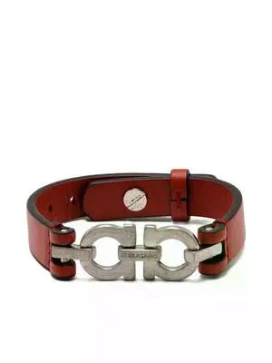 FERRAGAMO Double Gancini Bracelet - Red