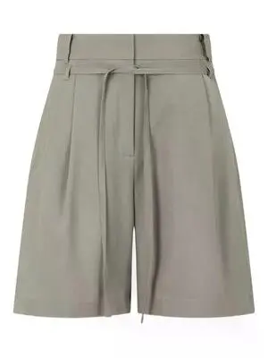 STUDIO TOMBOY Pleated Waist-tie Shorts - Grey