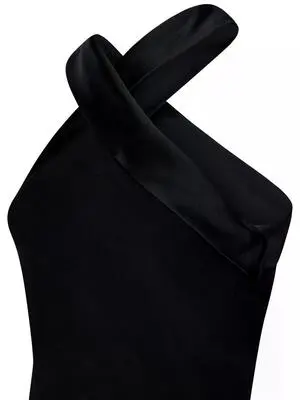 Max Mara Halterneck Flared Hem Dress
