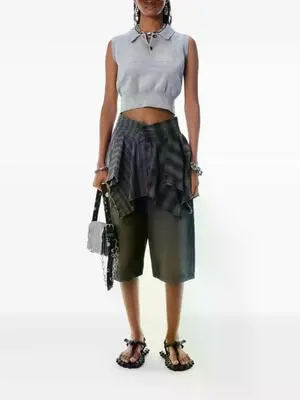Alexander Wang Logo-embossed Polo Top
