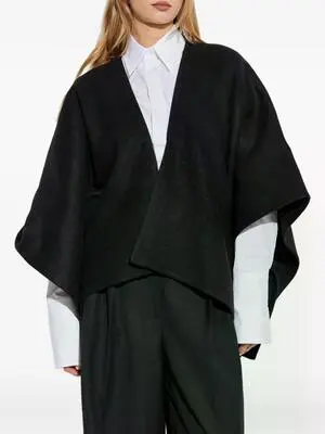 Max Mara Draped Cape - Black
