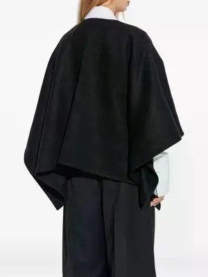 Max Mara Draped Cape - Black