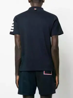 Thom Browne 4-bar Stripe Polo Shirt - Blue