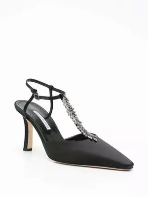 Manolo Blahnik 90mm Sufik Heeled Sandals