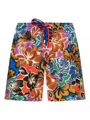 Palm Angels X Vilebrequin Floral-print Swim Shorts - Multicolour
