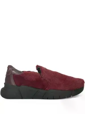 Moschino Faux-fur Slip-on Sneakers