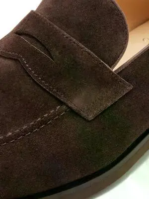 Brunello Cucinelli Suede Penny Loafers