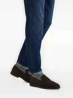 Brunello Cucinelli Suede Penny Loafers