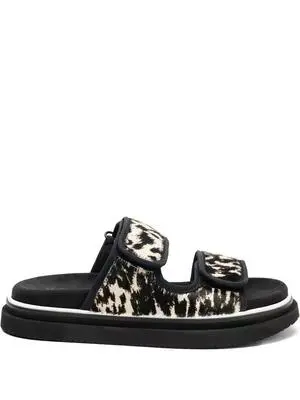 Hogan Double-strap Flat Sandals