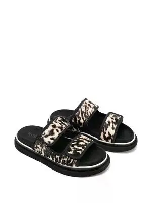 Hogan Double-strap Flat Sandals