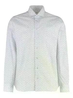 BORRIELLO NAPOLI Printed Cotton Shirt - White