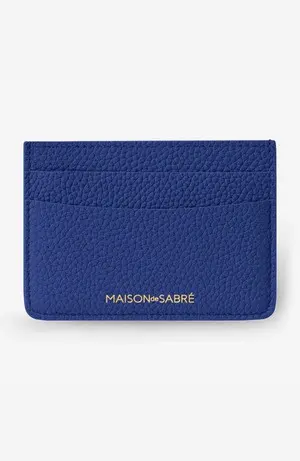 MAISON DE SABRE Leather Card Holder Lapis Blue