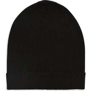 Rick Owens Rib Cashmere Beanie - Black