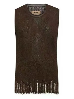 UMA WANG Ribbed Sleeveless Top