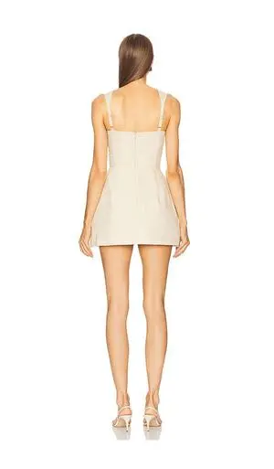 Amanda Uprichard X Bethany Linen Skort Romper - Sand