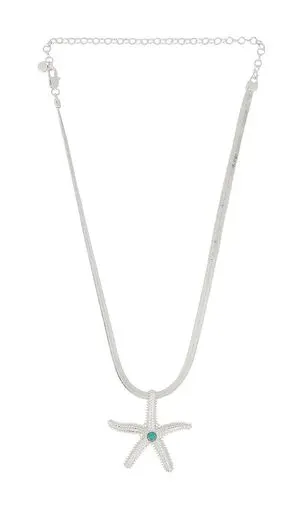 Ettika Starfish Pendant Necklace - Silver