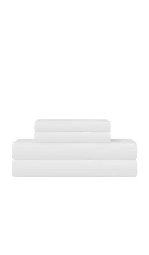 Barefoot Dreams Full Washed Bamboo Sheet Set - White