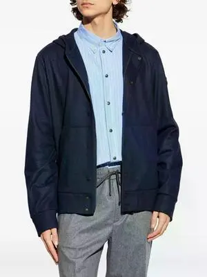 Moncler Hooded Button-fastening Sweater