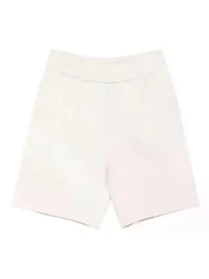 Fendi Logo Patch Shorts - Neutrals