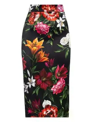 Dolce & Gabbana Floral-print Pencil Skirt - Multicolour