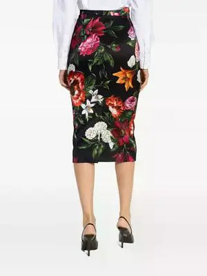 Dolce & Gabbana Floral-print Pencil Skirt - Multicolour