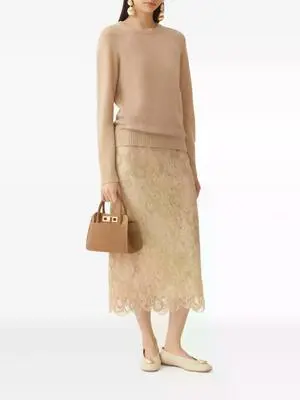 Fabiana Filippi Round-neck Cashmere Jumper - Neutrals