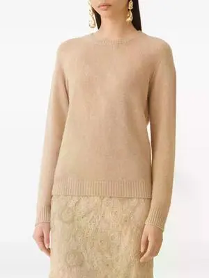 Fabiana Filippi Round-neck Cashmere Jumper - Neutrals