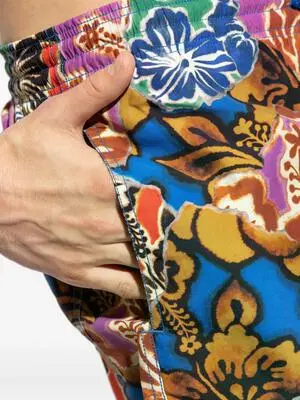 Palm Angels X Vilebrequin Floral-print Swim Shorts - Multicolour