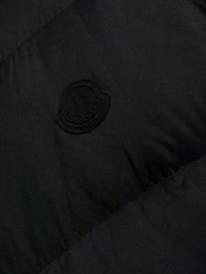 Moncler Quilted Gilet With Hood - Black