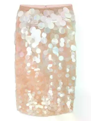 Retrofete High-waisted Sequined Skirt - Neutrals