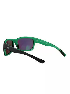 Maui Jim Rectangle Mirrored Sunglasses