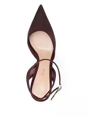 GIANVITO ROSSI 100mm Suede Heeled Pumps - Red