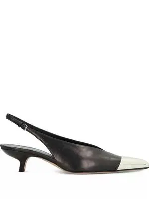 Sportmax Liuti Slingback Leather Pumps