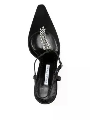 Manolo Blahnik 90mm Sufik Heeled Sandals