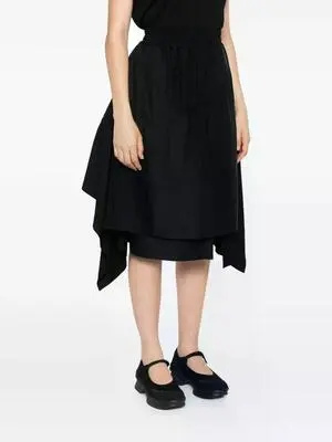 Y3 Twill Asymmetrical Midi Skirt