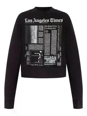 Palm Angels Text-print Sweatshirt - Black